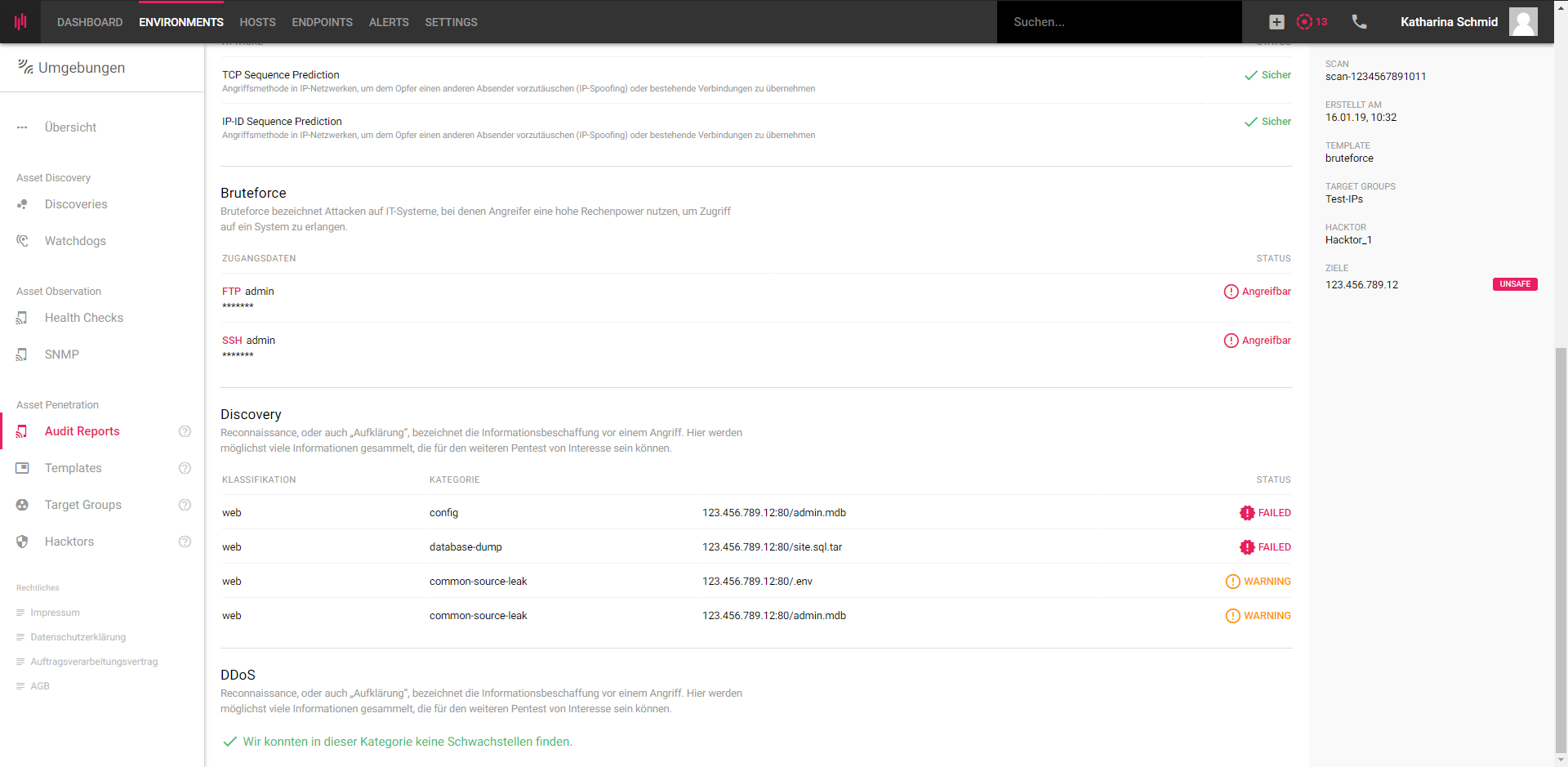 Penetration tests • Enginsight