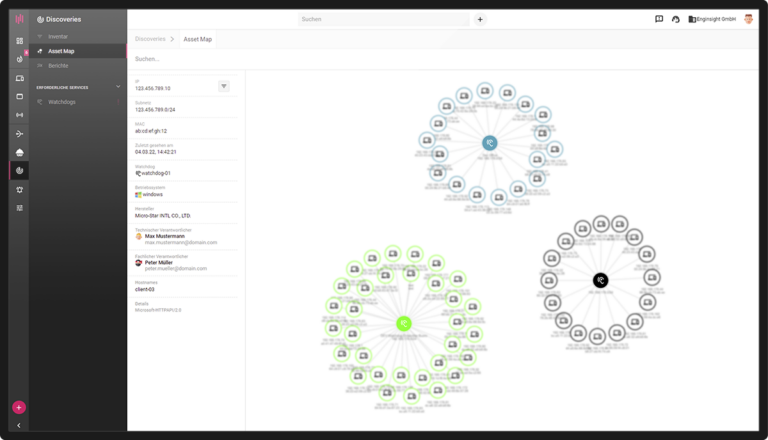 IT inventory of all devices in the network • Enginsight
